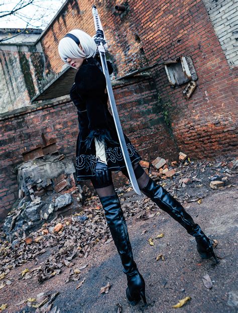 Nier Automata 2b Yorha No2 Type B Halloween Cosplay Costume In 5