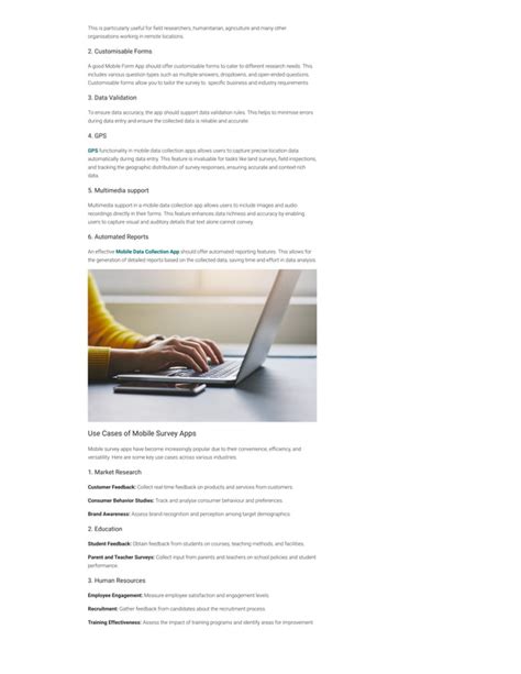The NestForms Mobile Survey App To Simplify Your Research PDF