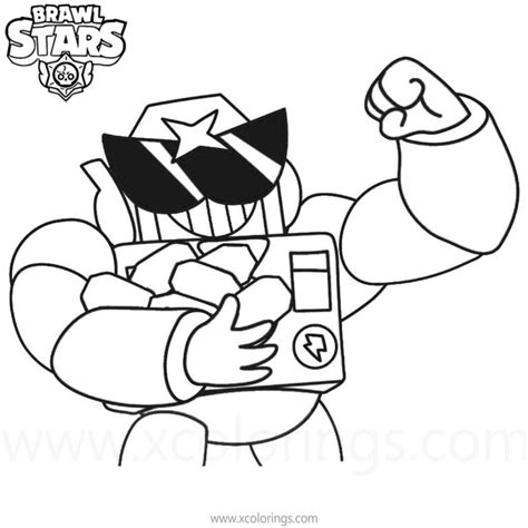 Surge Brawl Stars Coloring Pages Sketch Xcolorings Com