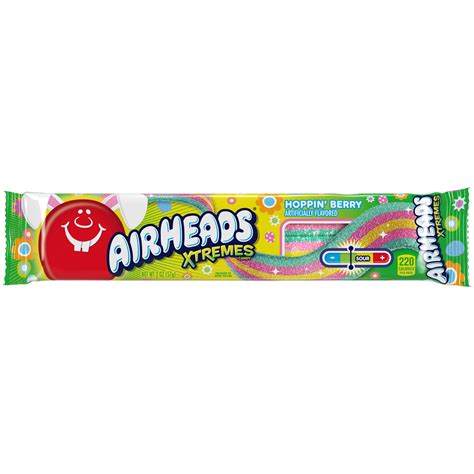 Airheads Xtremes Hoppin Berry Belts Candy, 2 ounce Pack with Seasonal ...
