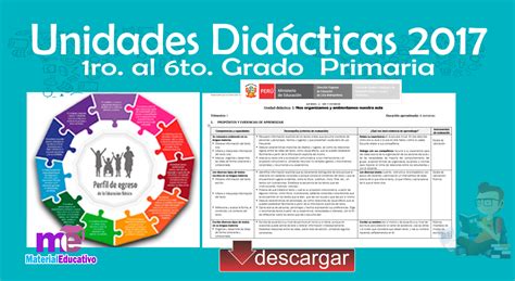 Unidades Didácticas 2017 Currículo Nacional 2017 ejemplos