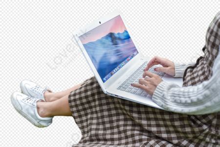 Computer Learning Girl PNG Images With Transparent Background Free Download On Lovepik