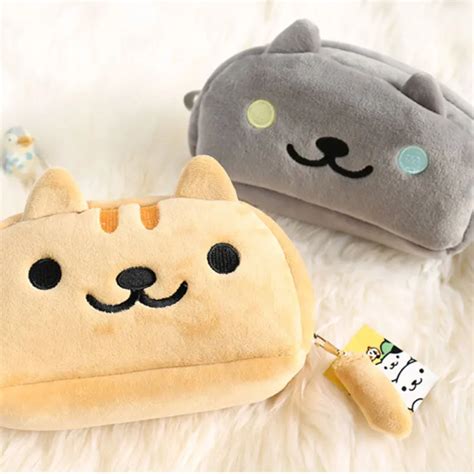 Big Capacity Cat Pencil Case Cute Plush Pen Pouch Box Storage Bag