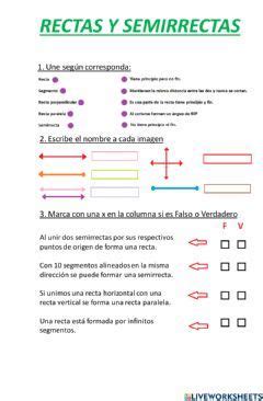 Rectas y semirrectas Idioma español o castellano Curso nivel 4 Asi
