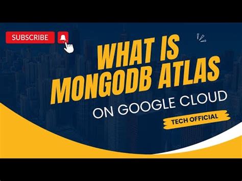 MongoDB Atlas On Google Cloud YouTube