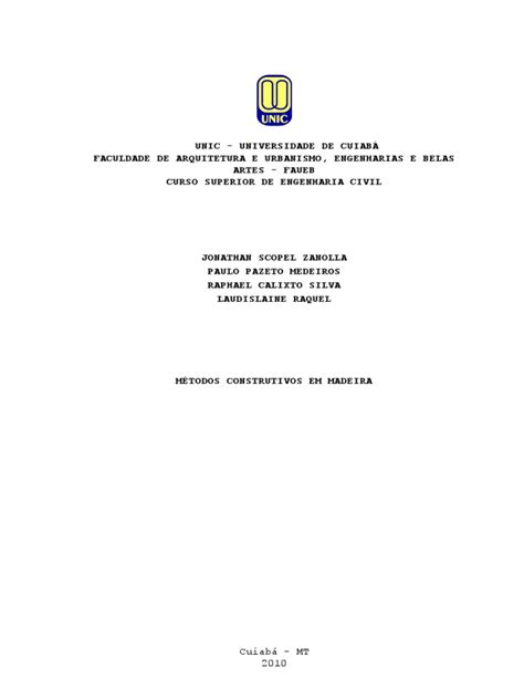 Capa Contra Capa Abnt Wood Scribd Braxin