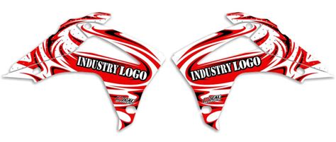 Honda Crf450 White Red T 7 Semi Custom Rad Graphics Kit