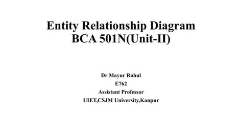 entity relationship diagram concept pptx