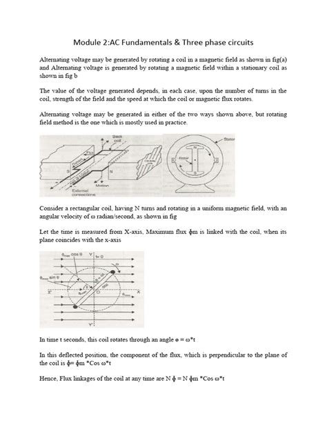 Module 2 Ac Fundamentals And Three Phase Circuits Download Free Pdf Ac Power Root Mean Square