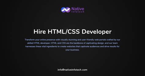 Hire Html Css Developer Native Infotech