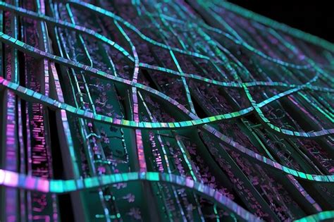 Digital Matrix With Intricate Dna Premium Ai Generated Image