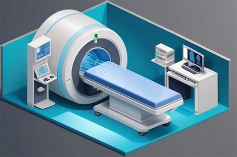 Premium Photo Isometric Medical Scanner Mri
