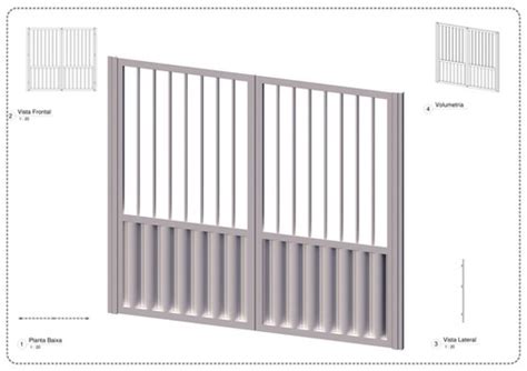 F Parametric Double Gate Revit Revitimport