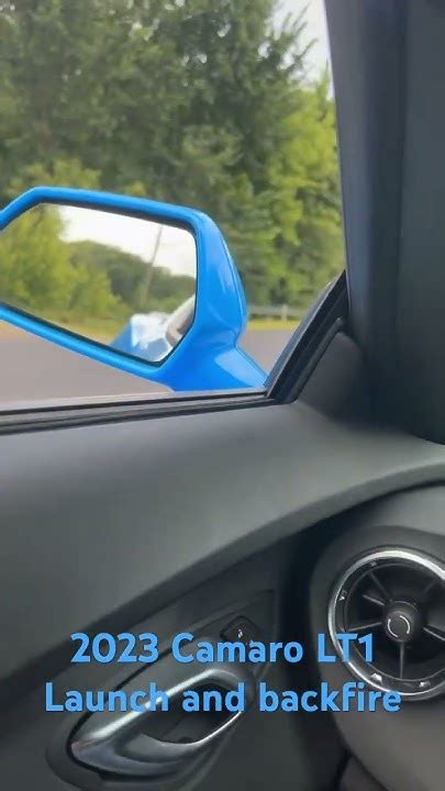 2023 Camaro launched first gear to second gear. (Loud backfire) - YouTube