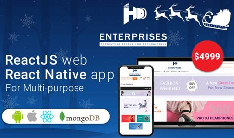 React Native App For E Commerce At Just 4999 A Christmas Special Offer By Hd Enterprises Web