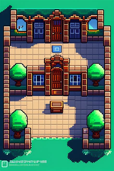 Lexica Pixel Art Of Top Down Style House Interior