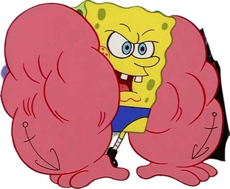 Spongebob With Jerk Big Inflatable Muscles By Austinharrisondaily On Deviantart