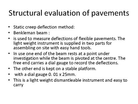 Pavement Evaluation Pavement Evaluation Functional Evaluation Structural Evaluation