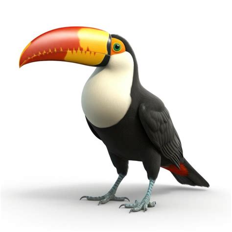 Premium Ai Image Toucan Isolated On White Background