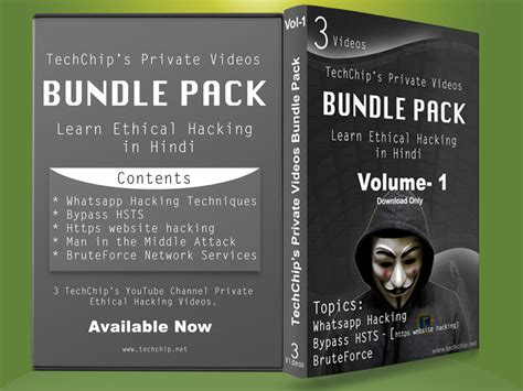 ethical hacking videos bundle pack vol i techchip