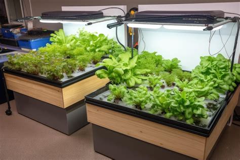 Premium Ai Image Sidebyside Comparison Of Aquaponic And Hydroponic Systems Created With