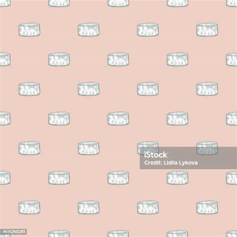 요리사 모자는 매끄러운 패턴을 새겨 넣었습니다 손으로 그린 스타일의 주방 작은 요소 델리카트슨에 대한 스톡 벡터 아트 및 기타