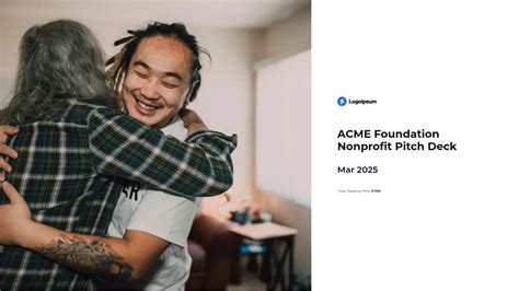 Nonprofit Foundation Pitch Deck Template Customize With Ai