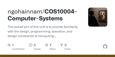 GitHub Ngohainnam COS10004 Computer Systems The Overall Aim Of This