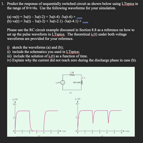 solved predict the response of sequentially switched circuit