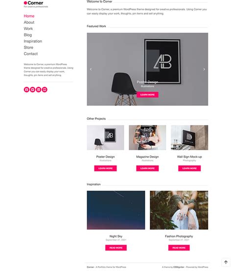Corner WordPress Theme CSSIgniter