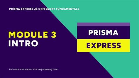 Module 3 Primer Express Api And Prisma Orm Query Fundamentals Course Youtube