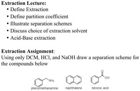 Solved Extraction Lecture Define Extraction Define Partition