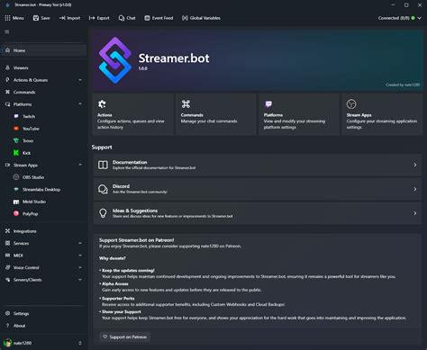 Streamerbot App · Github