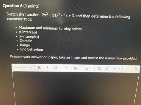 Solved Question Points Sketch The Function X X Chegg Com