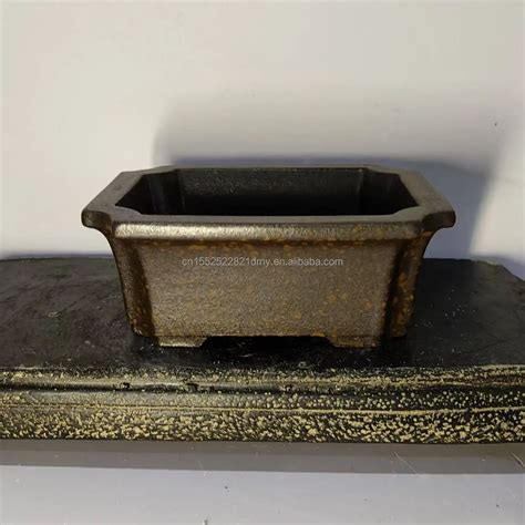 Classic Rectangle Yixing Purple Bonsai Pot Unglazed Pot