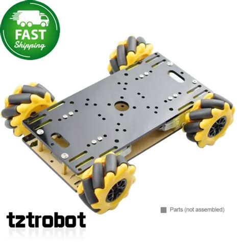 Mecanum Wheel Car Smart Omni Robot Car Chassis Kit With Motors Eur 38