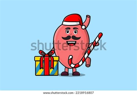 Cute Cartoon Stomach Santa Clause Character Stock Vector Royalty Free