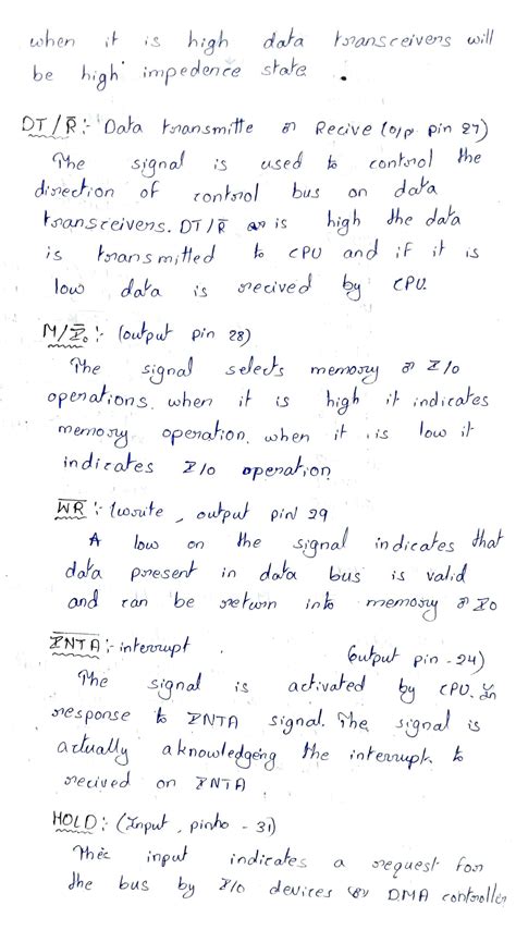 Solution Pin Daigram Of 8086 Microcontroller And Min Max Mode Signals