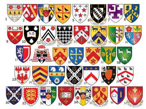 Oxford College Crests