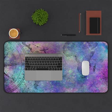 Map Desk Mat 3 Sizes Compass Desk Mat Pirate Desk Mat Galaxy Desk
