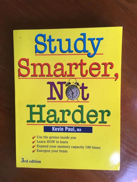 Study Smarter Not Harder Kevin Paul Hobbies Toys Books
