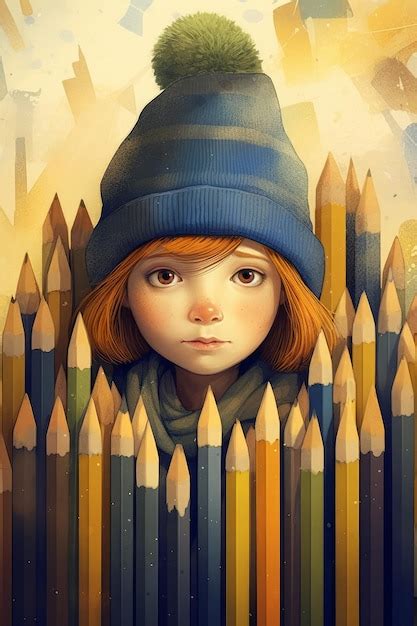Un Chico Lindo De Dibujos Animados Foto Premium