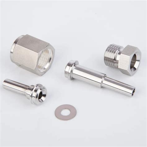 Nai Lok Uhp Fitting Weld Metal Face Seal Fittings Long Gland High Purity And Metal Face Seal