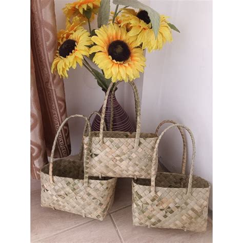 Mini Plain Native Bayong Shopee Philippines