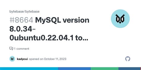 mysql version 8 0 34 0ubuntu0 22 04 1 to semantic version numeric prerelease version must not