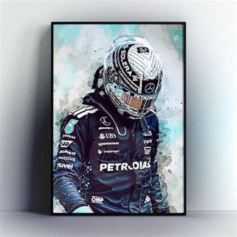 George Russell Poster Mercedes F1 Print George Russell Helmet Year Of