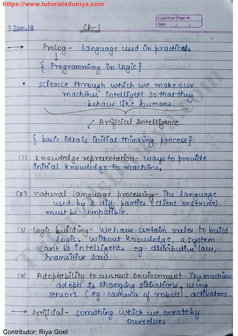 Solution Artificial Intelligence Handwritten Notes Studypool