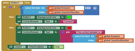 Help With Displaying The Correct Answer Instead Of Just The Index Mit App Inventor Help Mit