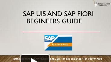 Sapui And Fiori Tutorial For Beginners Sapui Fiori Training Material Presentation Free To