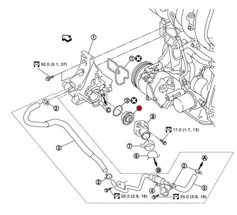 nissan-x-trail-t31-trmostat-location | автоэлектрик